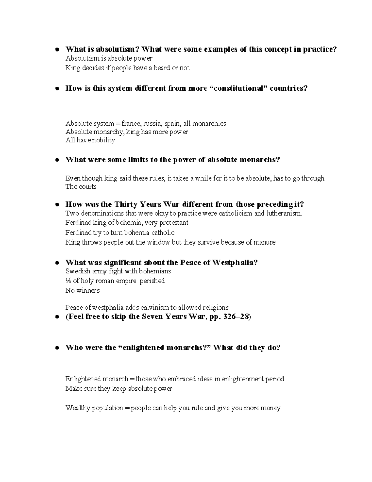Music Early Modern Era - What is absolutism? What were some examples of ...