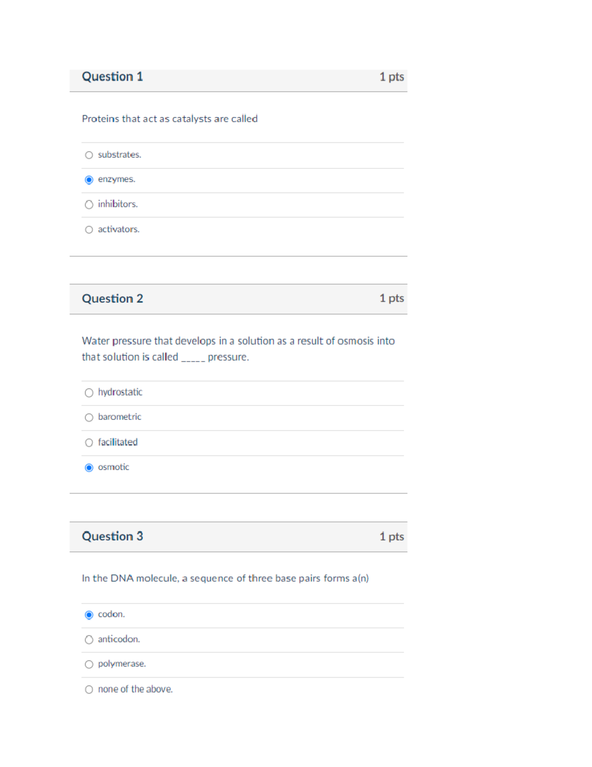 Physio Week 3 Activity Quiz Biol 261 Studocu