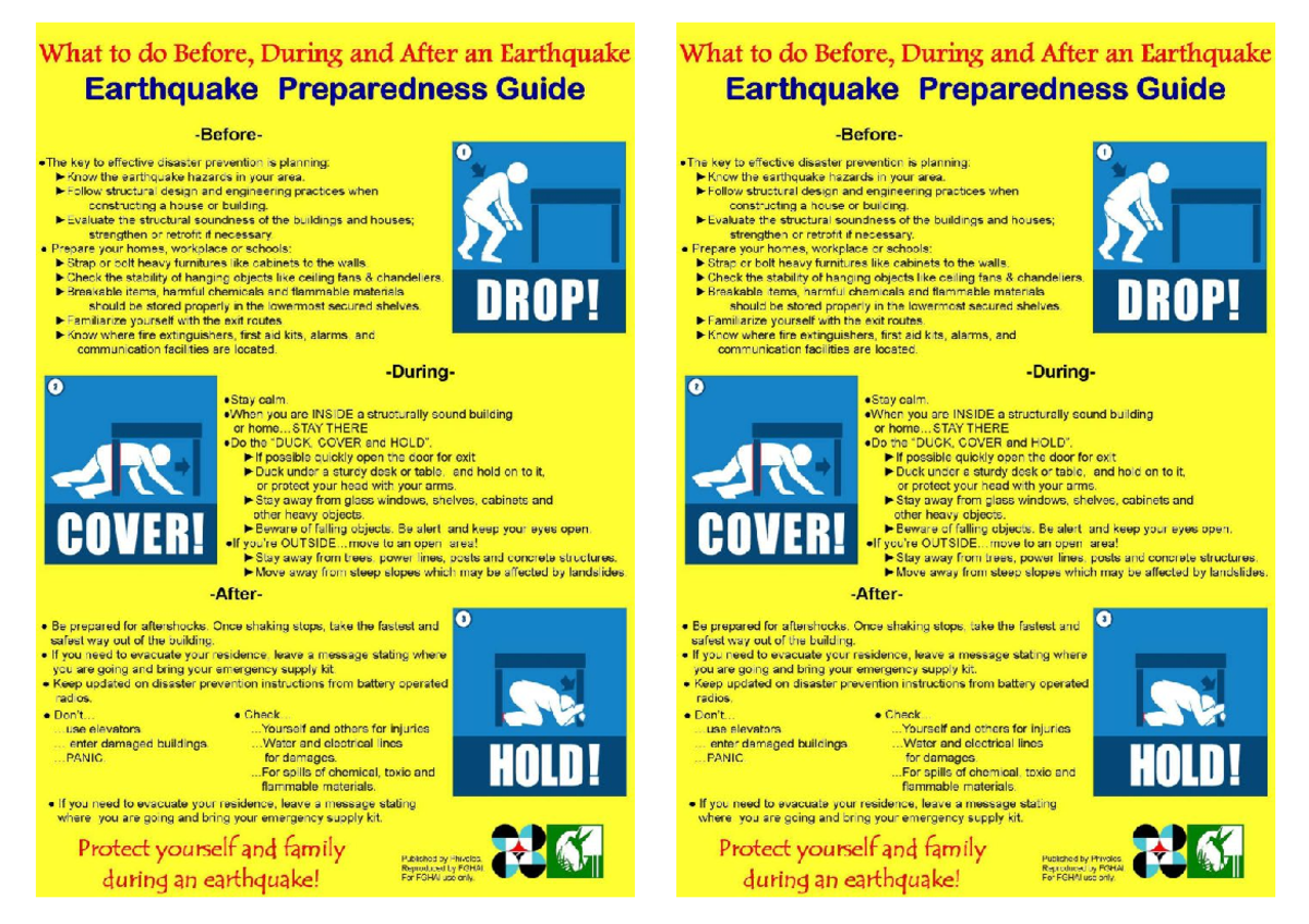 Earthquake-Preparedness-Flyers for classroom preparation and poster ...