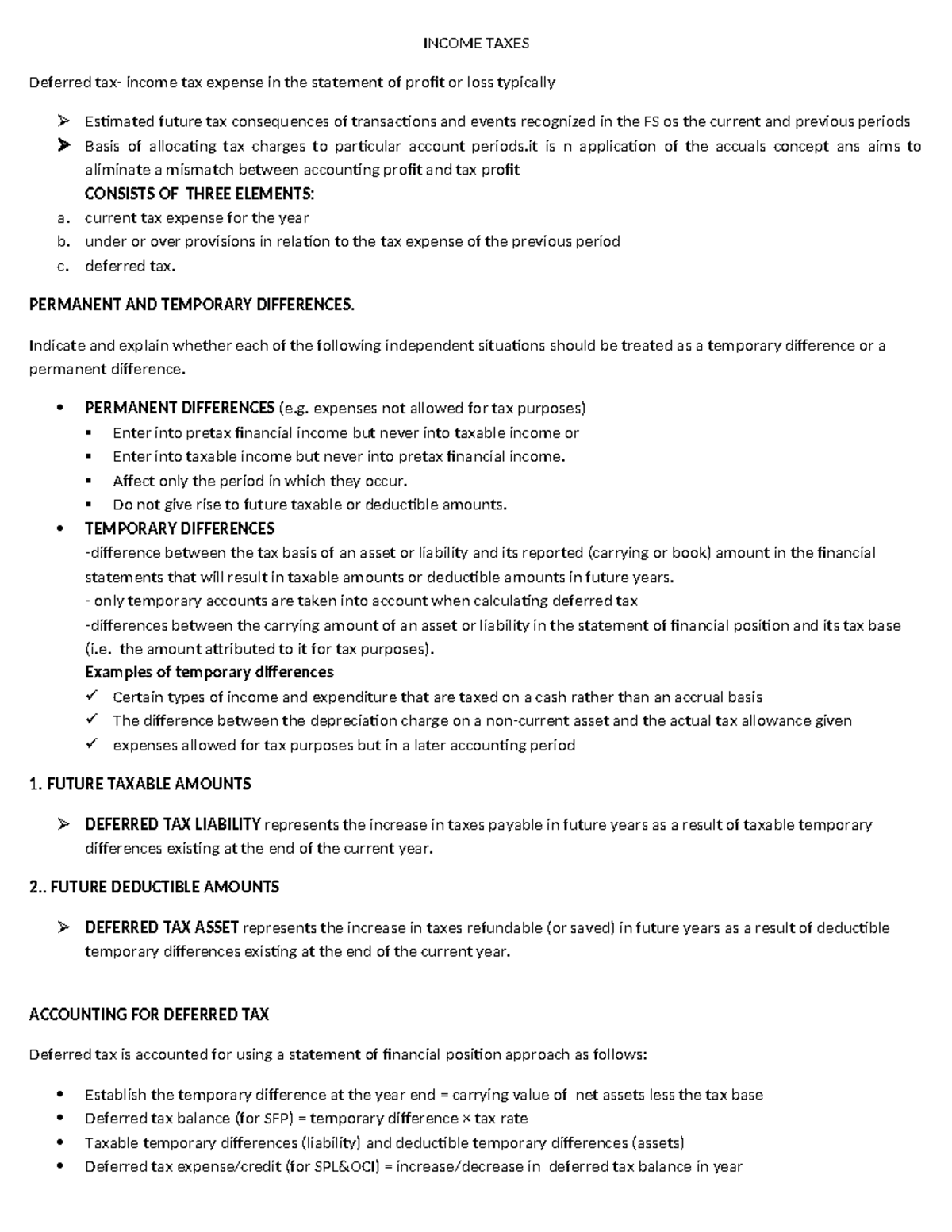 Chapter 25, Income Taxes - INCOME TAXES Deferred tax- income tax ...