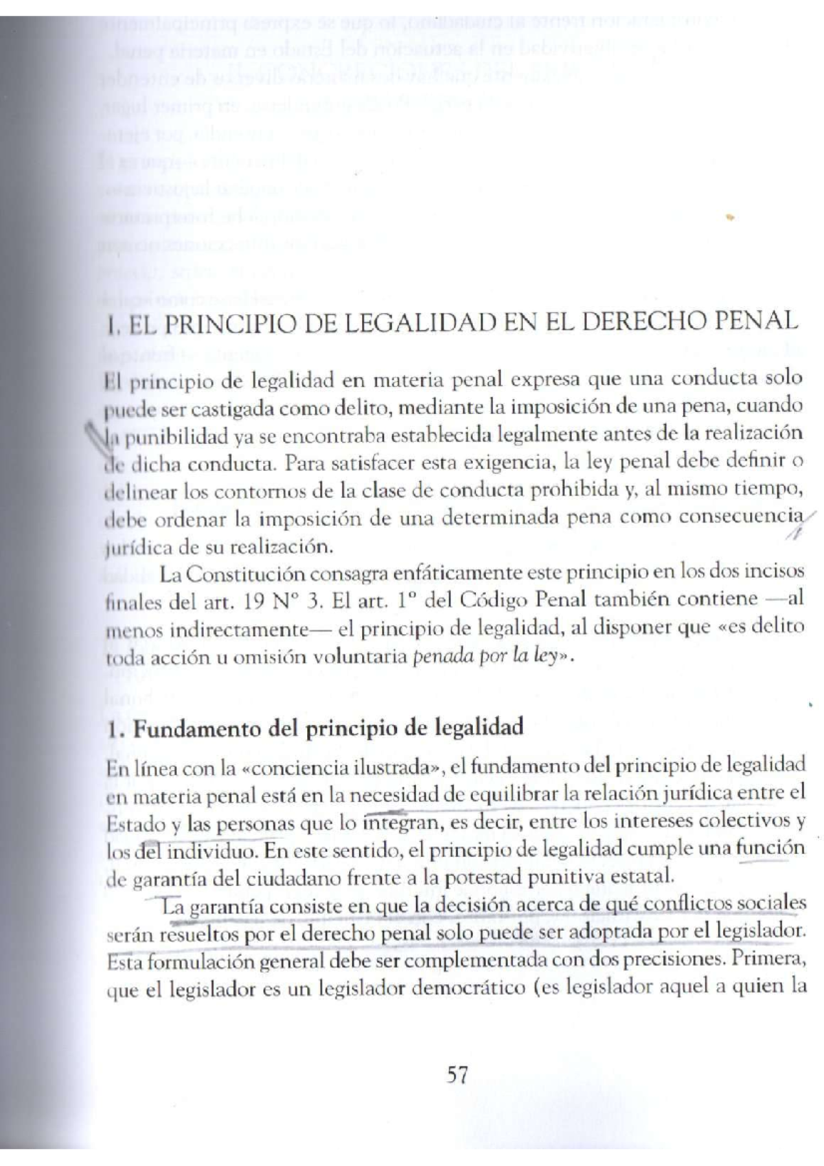 Van Weezel El principio de legalidad - Derecho Penal – Parte General I - Studocu