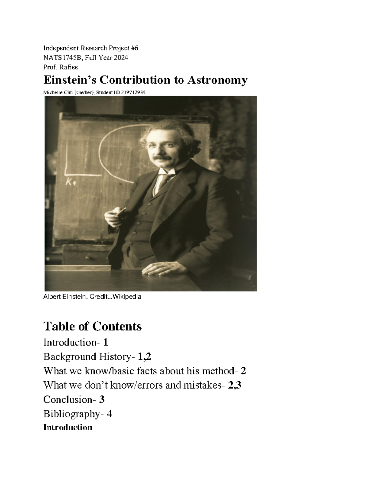 Independent Research Project #6 - Independent Research Project ...