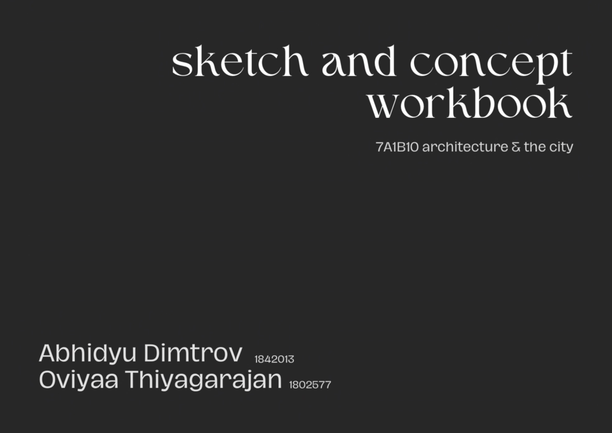 Architecture & the City - Sketch and Concept workbook (9 ...