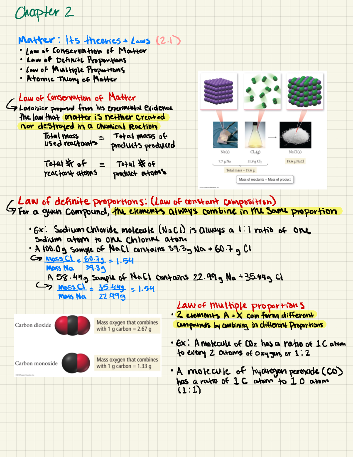 PPT Ch. 1-3 2 - Chemistry chapter 2 lecture notes and examples ...