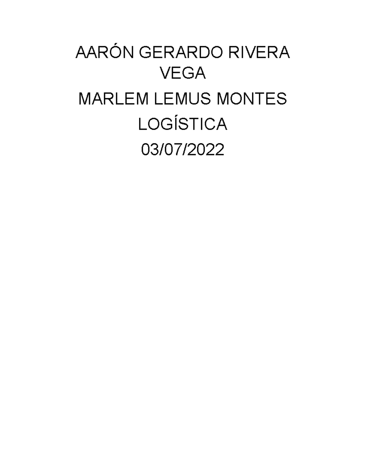 Logistica y cadena de suministros mapa conceptual - AARÓN GERARDO ...
