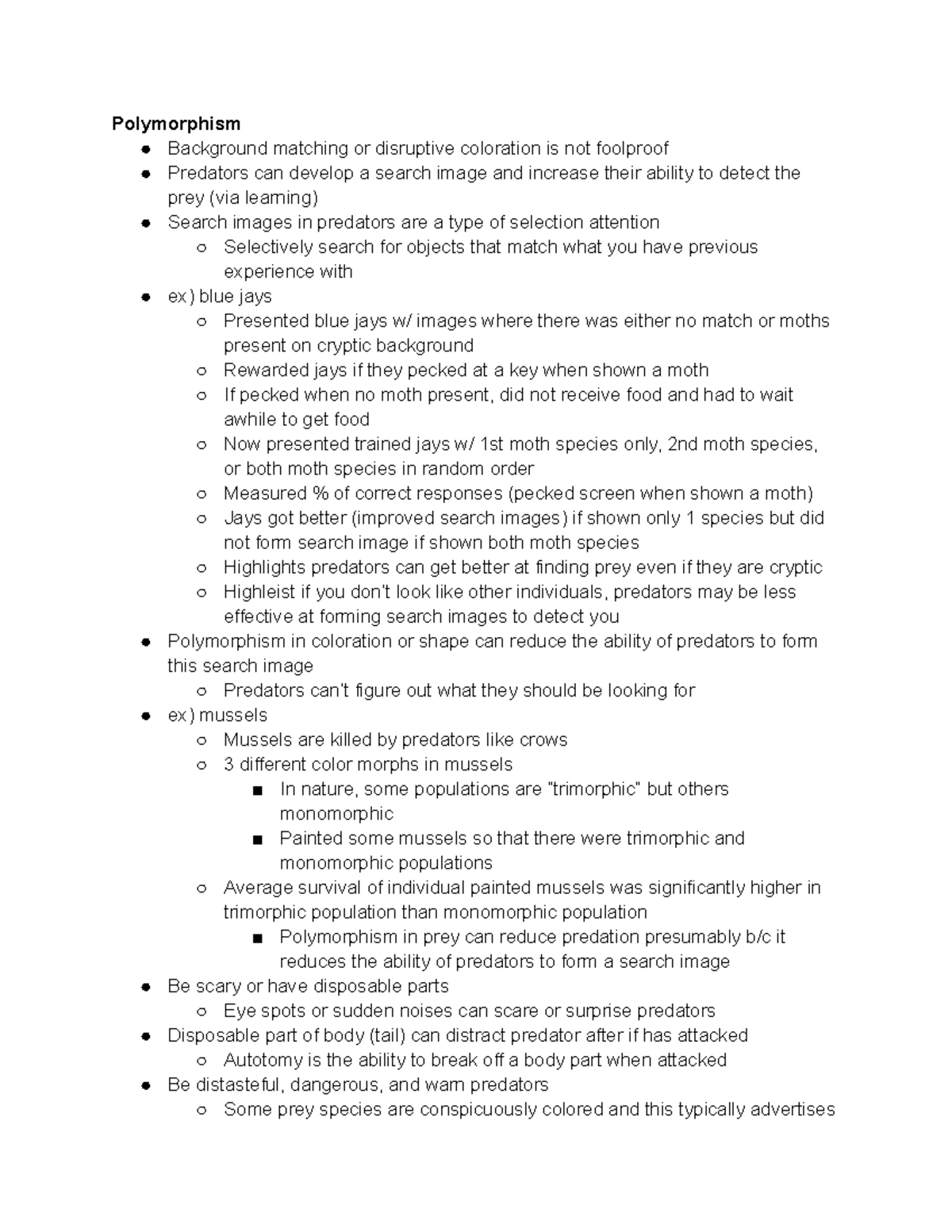 Psych 235 lecture #18 - Polymorphism Background matching or disruptive ...