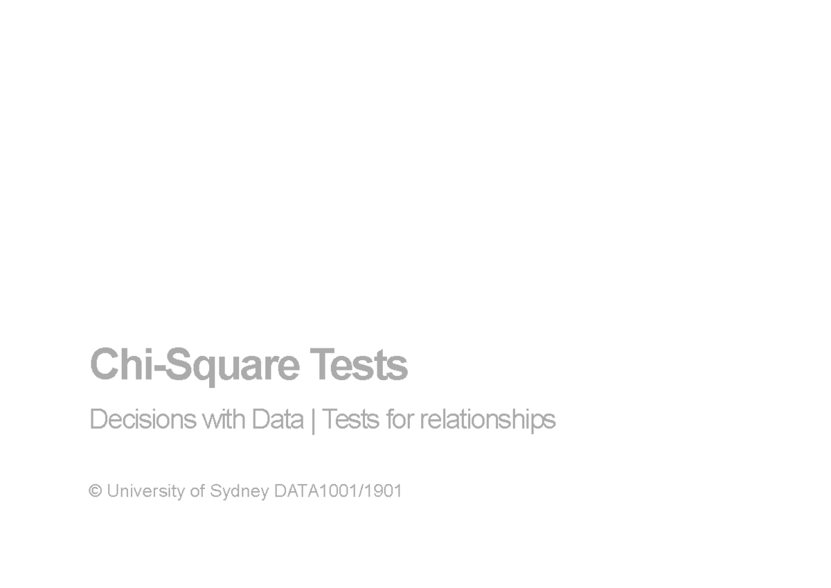 32 Chi-Square Tests - Chi-Square Tests Decisions with Data | Tests for ...