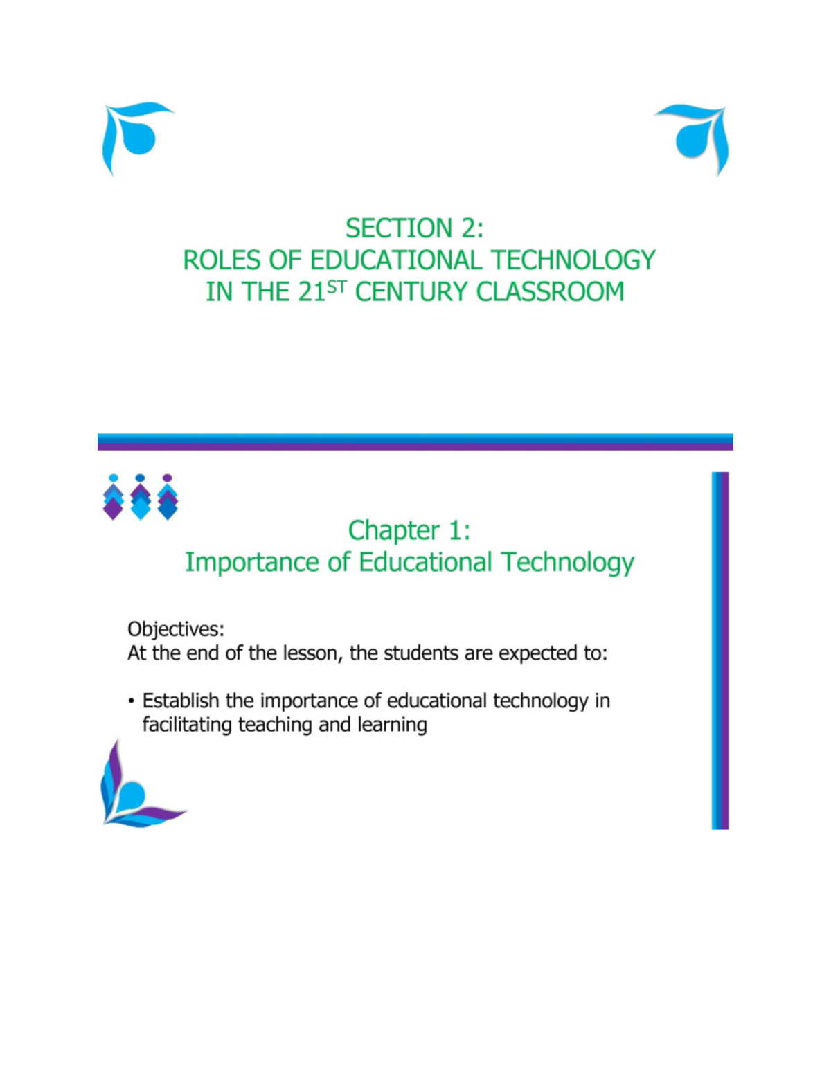 Section 2 - Chapter 1 - Importance of Educational Technology ...