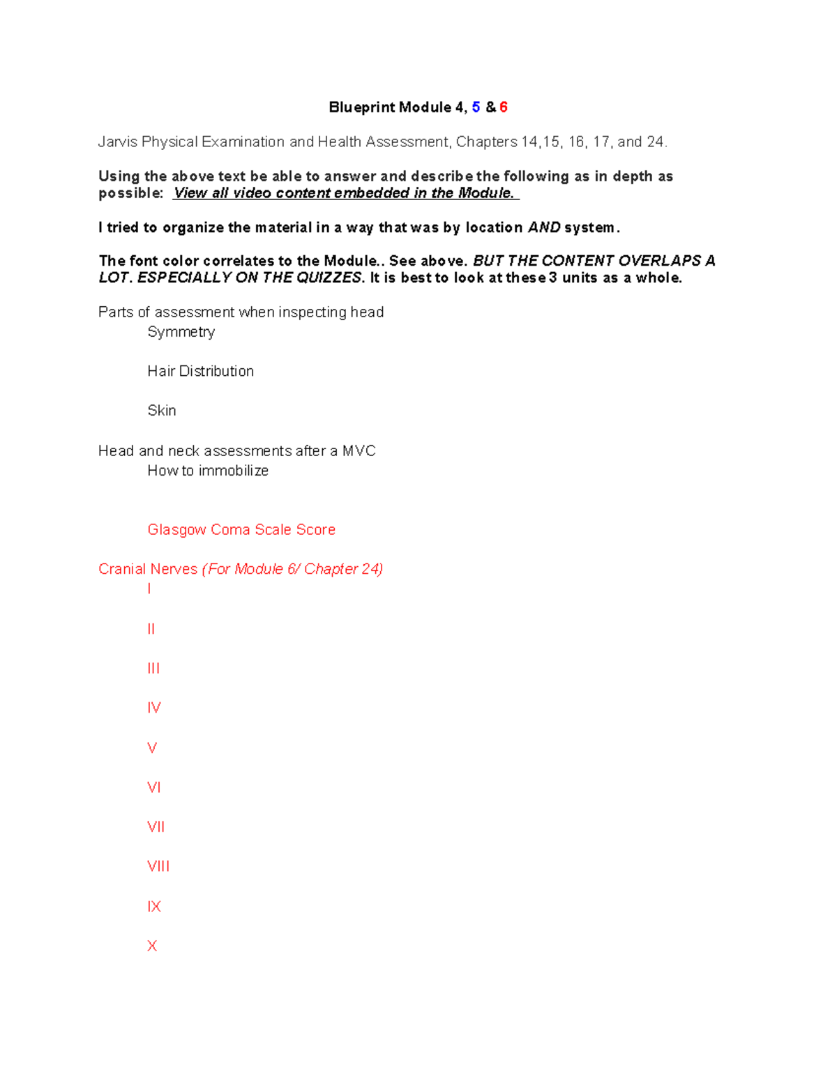 Blueprint Module 4, 5, & 6 - Blueprint Module 4, 5 & 6 Jarvis Physical ...