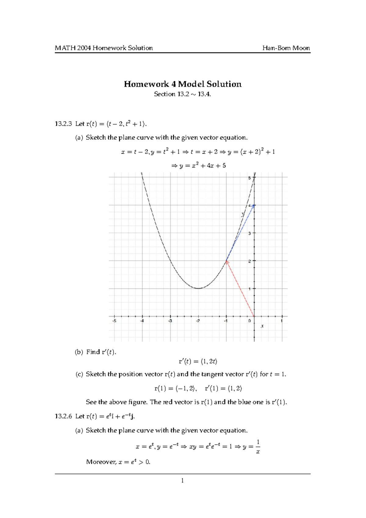 Homework Solution 4 - Homework 4 Model Solution Section 13∼13. 13.2 ...