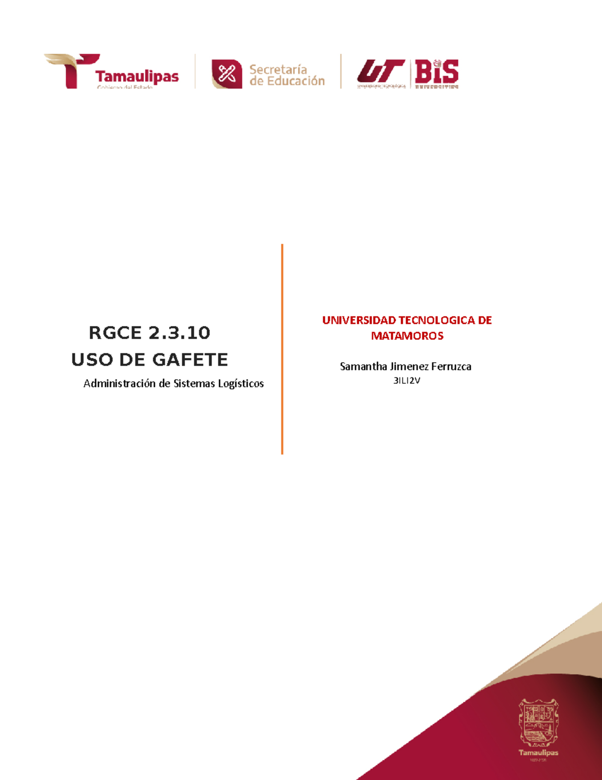 RGCE 2 - REGLAS DE COMERCIO - RGCE 2. USO DE GAFETE Administración de ...