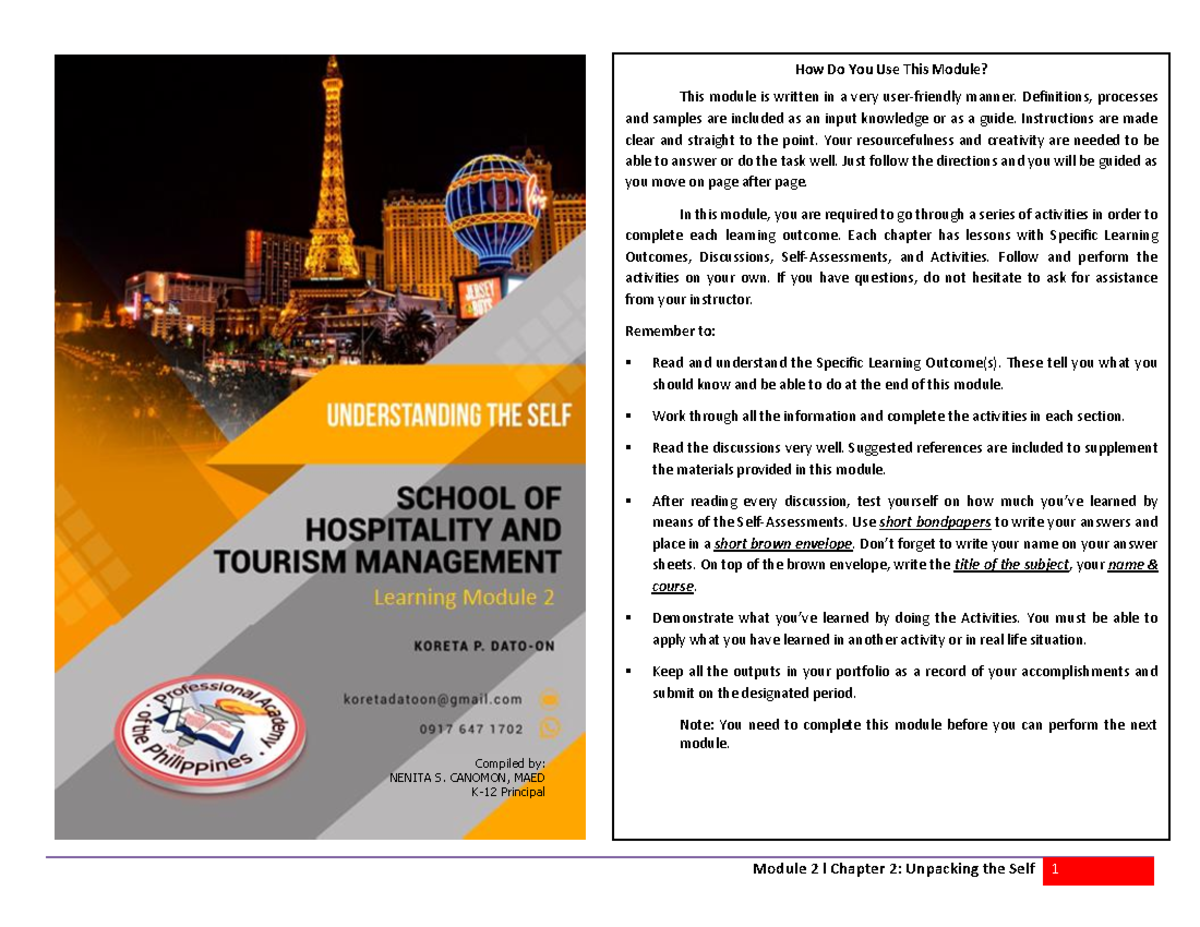 Understanding the Self-HMTM-M2C2 - How Do You Use This Module? This ...