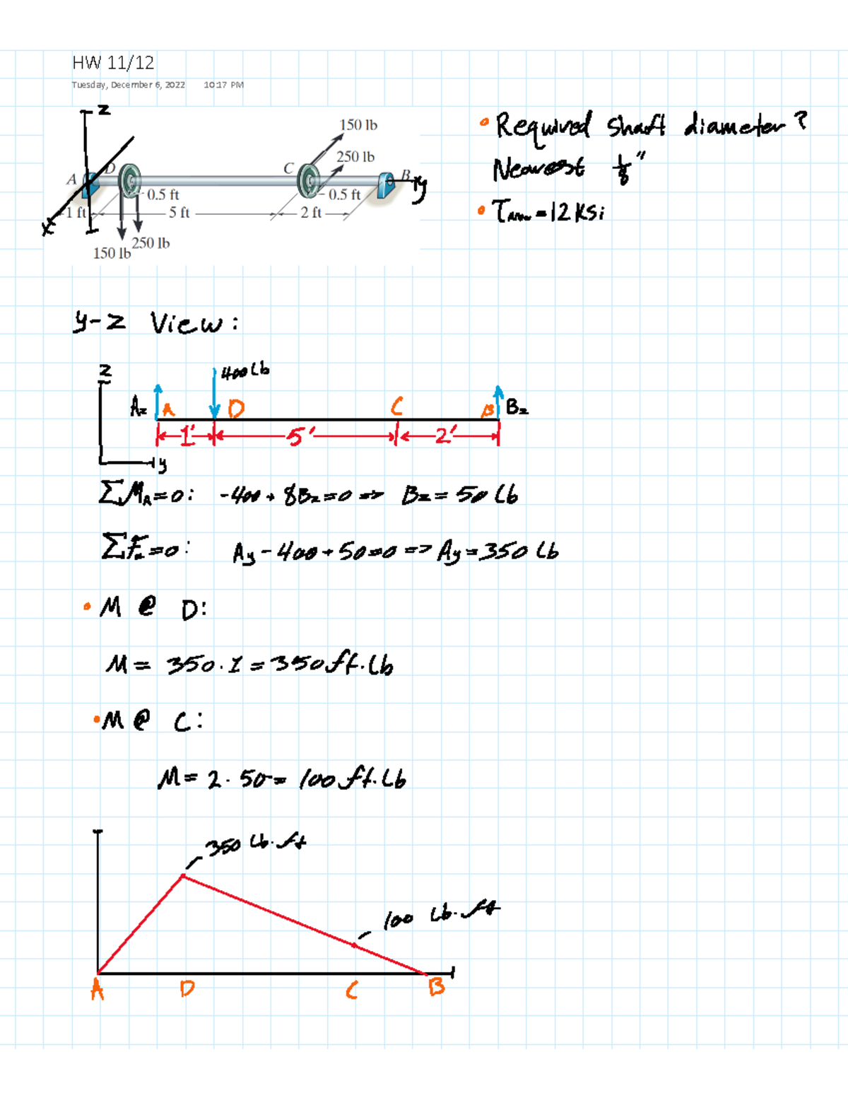 HW 11 12 problems solved - 3306 - HW 11/ Tuesday, December 6, 2022 10: ...
