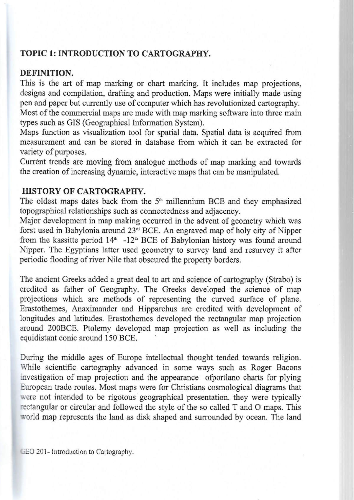 Cartography 2022 - Definition of maps, types and interpretation - TOPIC ...