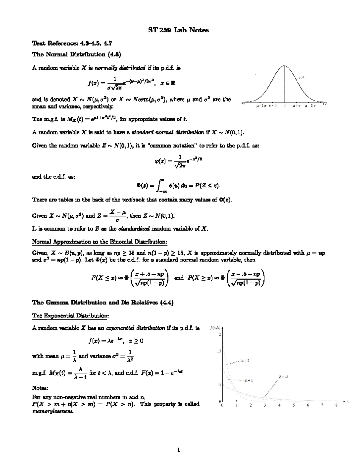 Lab6Notes Lab6Notes - ST259 - Studocu