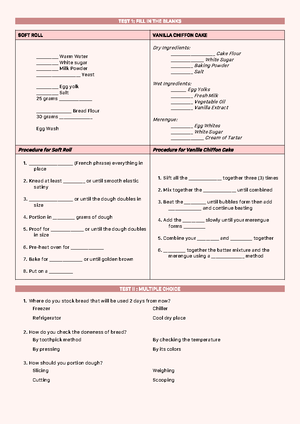 HE BPP Module - 11 TLE – H.- BREAD AND PASTRY PRODUCTION Quarter 1-4 ...