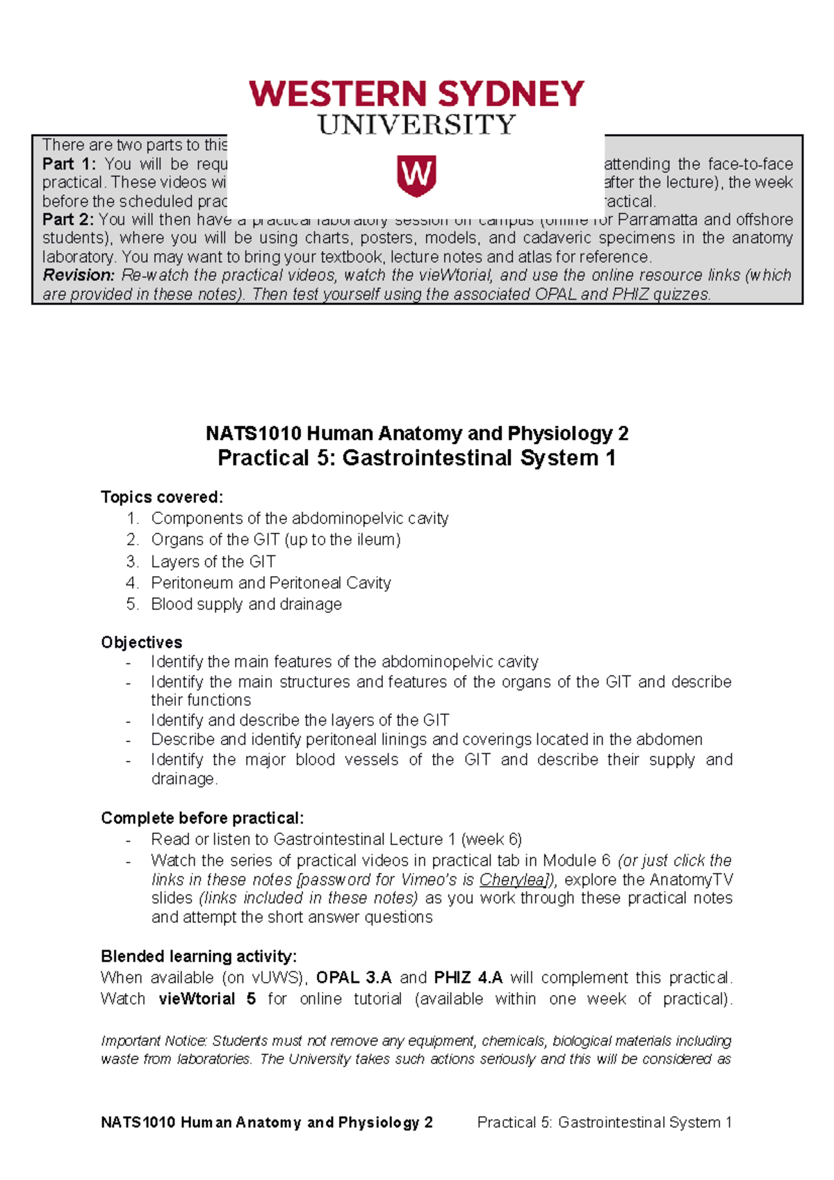 Practical 5 GIT 1 (student) - There are two parts to this learning ...