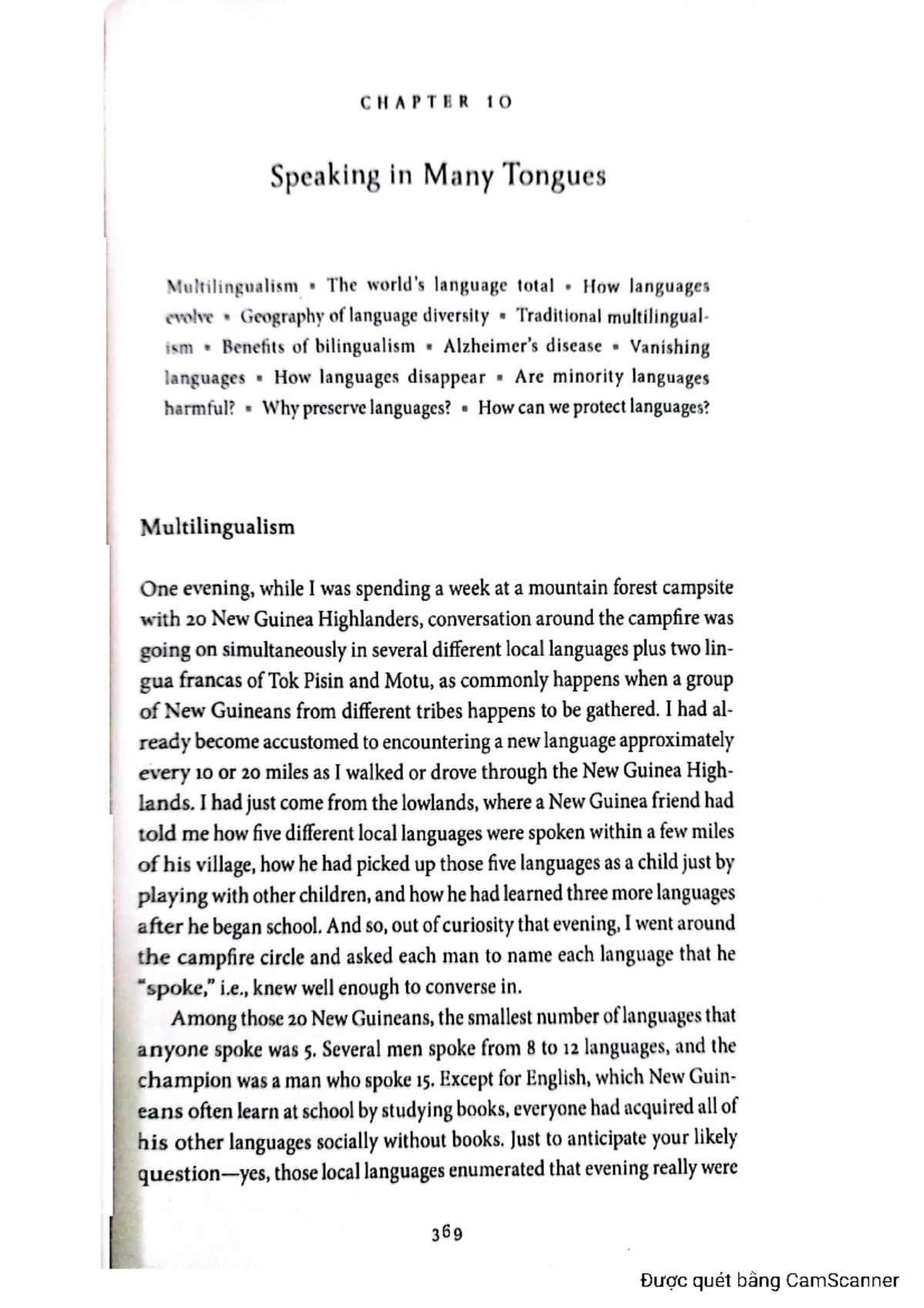 Chapter 10 Speaking in many tongues - Tiếng Anh - Studocu