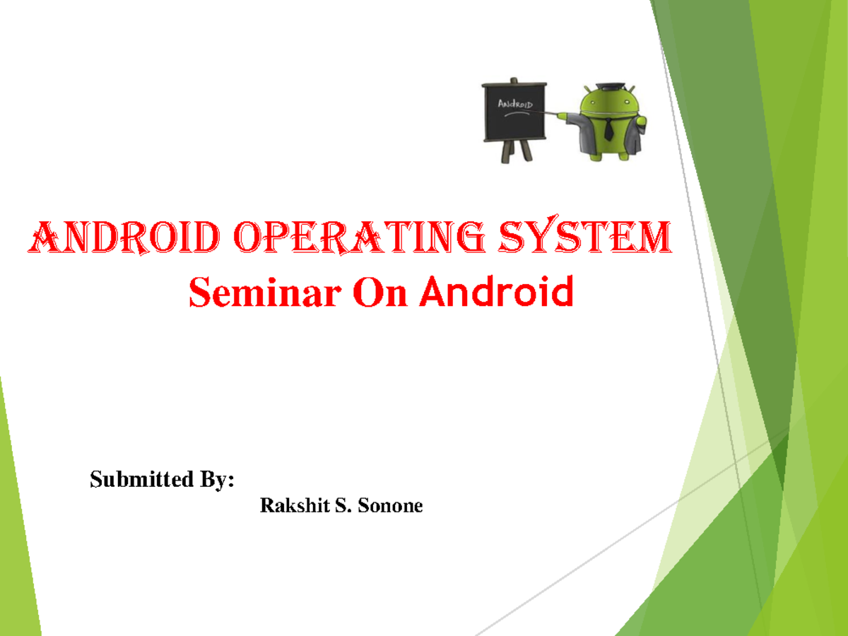Android-Ppt new - Android is a mobile operating system based on a modified version of the Linux ...