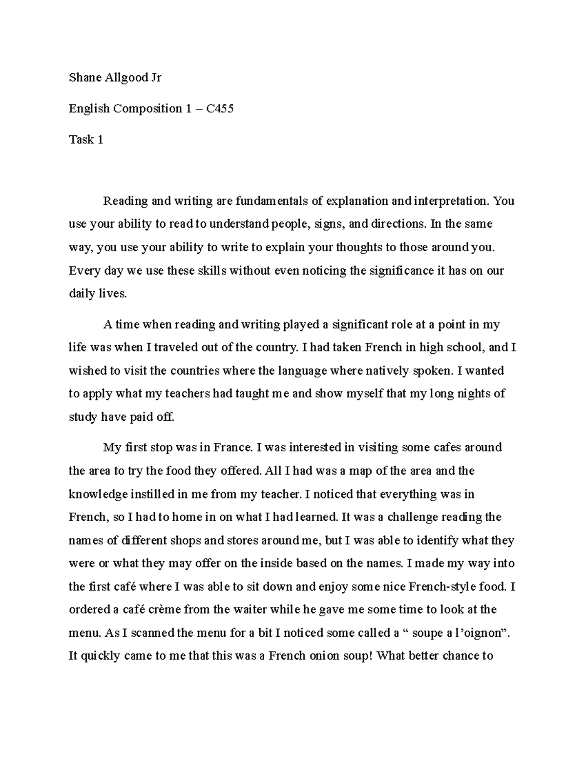 English Comp Task 1 Shane Allgood Jr English Composition 1 C Task 1 english-comp-task-1-shane-allgood-jr-english-composition-1-c-task-1