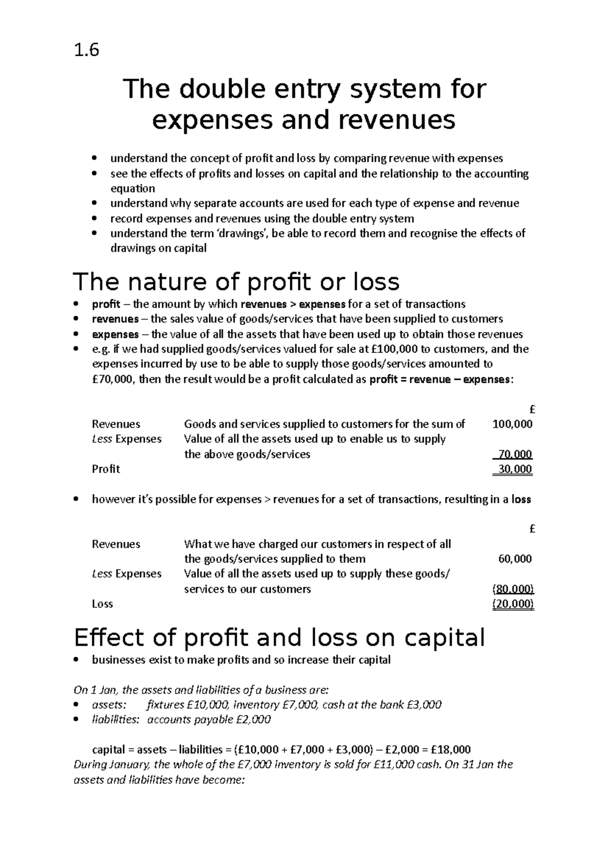 1.6 The double entry system for expenses and revenues - 1. The double ...