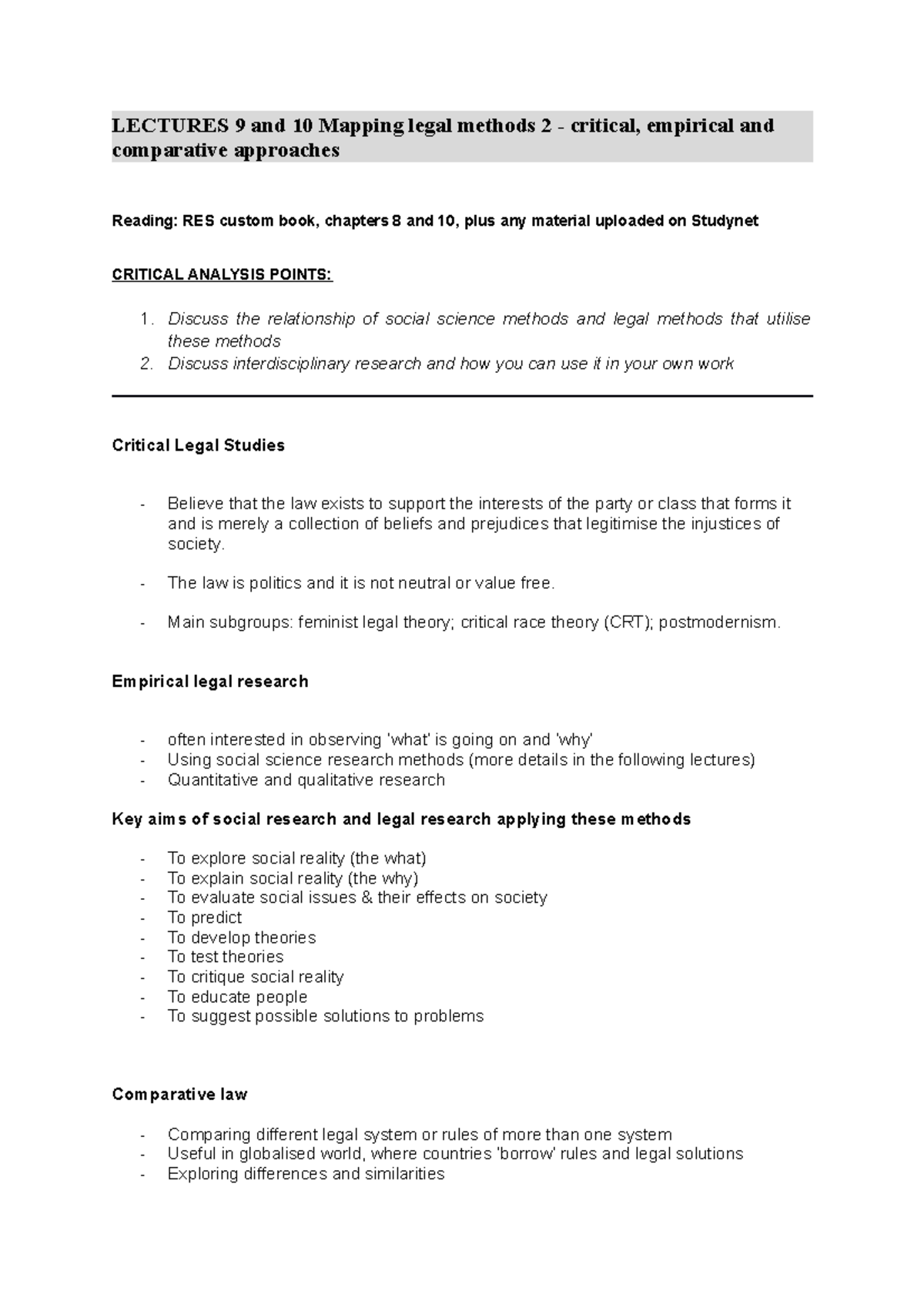 Lectures 9 and 10 - lecture 9 and 10 notes - LECTURES 9 and 10 Mapping ...