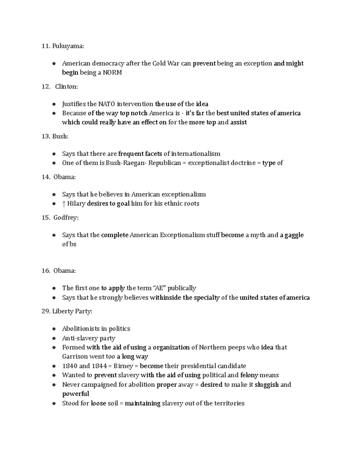 US History Final Exam Notes Part 5 - Fukuyama: American democracy after ...
