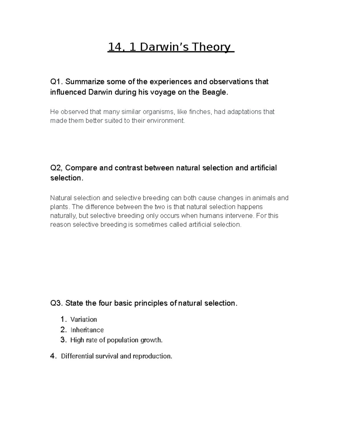 Copy of 14.1 Worksheet session#2 - Bio - Studocu