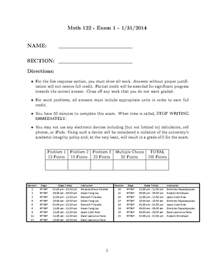 Calculus 2 Math 122 Arc Length of a Plane Curve - MATH 122 - Studocu