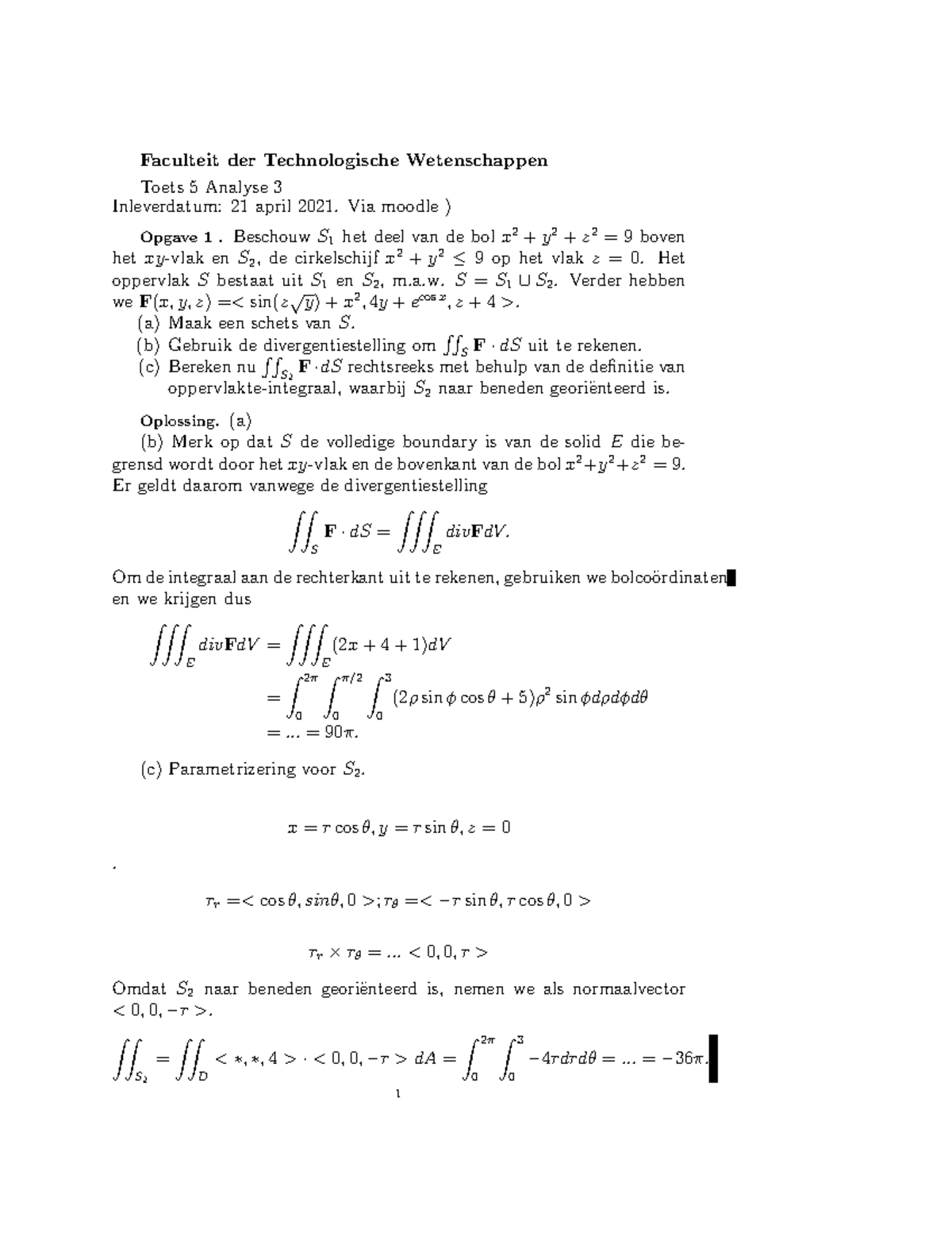 Oplossing take home toets 5 2021 220302 123831 - Faculteit der ...