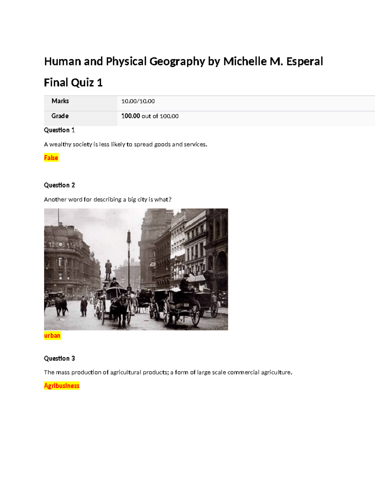 Human and Physical Geography Final Q1 - Human and Physical Geography by ...