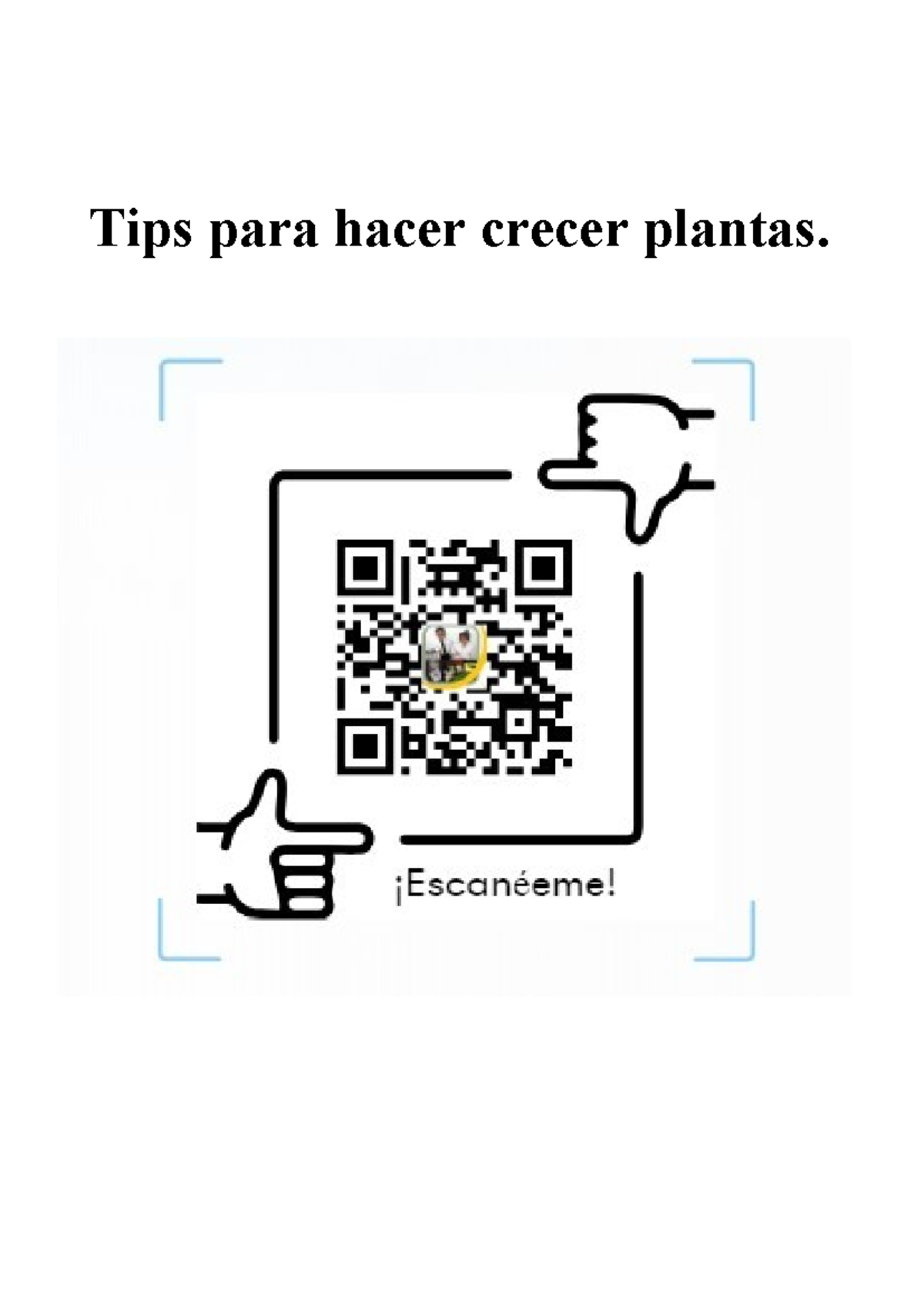 Tips para hacer crecer plantas - Ciencias sociales - Escanéeme! - Studocu