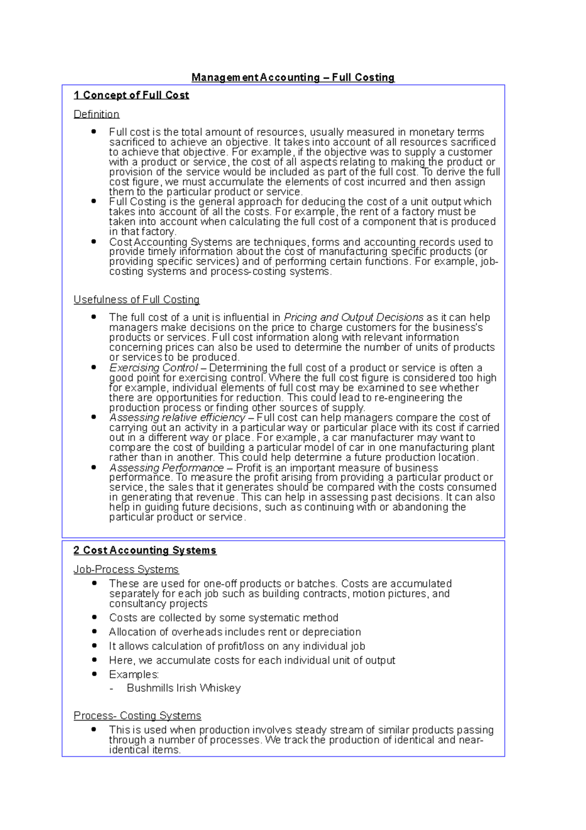 4 Full Costing - n.a - Management Accounting – Full Costing 1 Concept ...