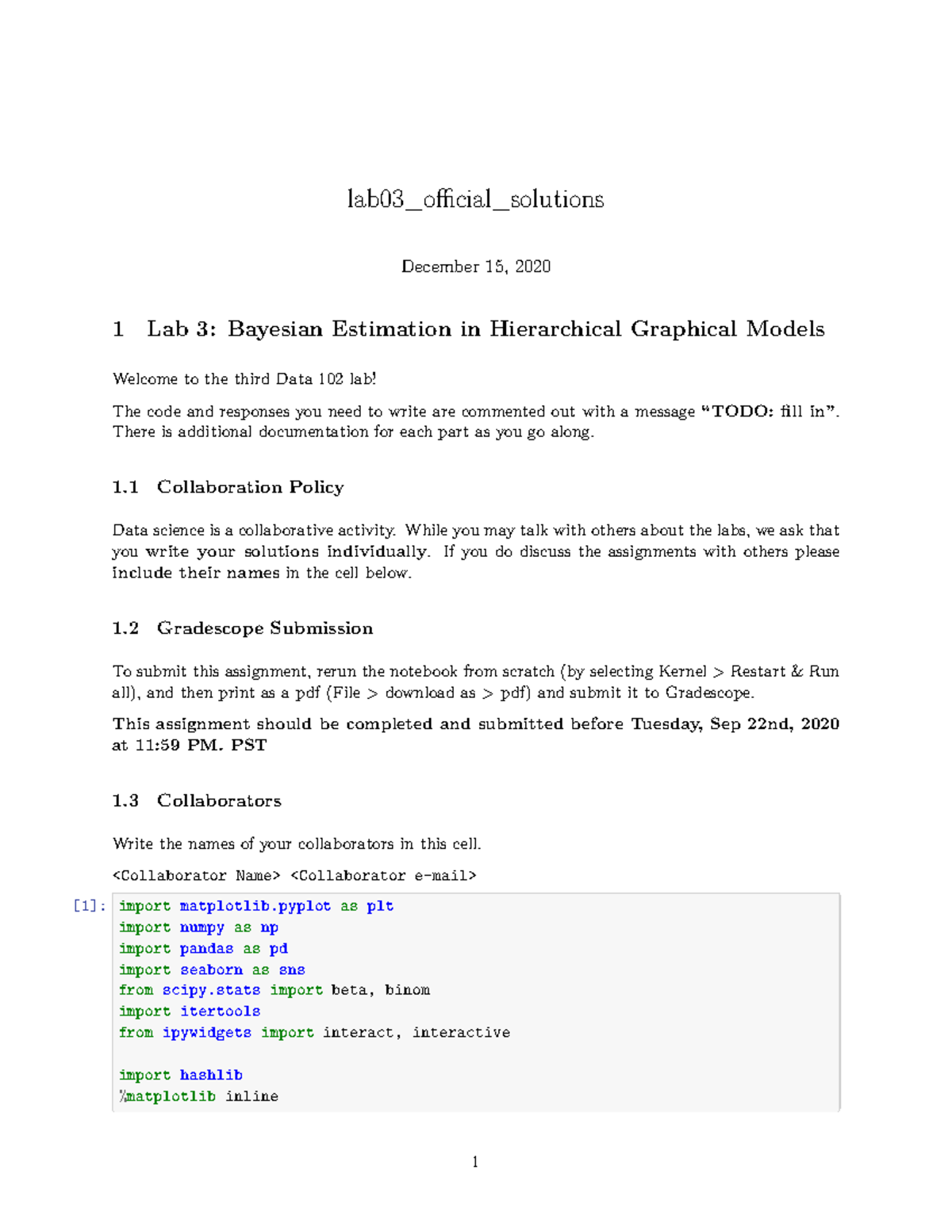Lab03 refer - none - lab03_official_solutions December 15, 2020 1 Lab 3 ...