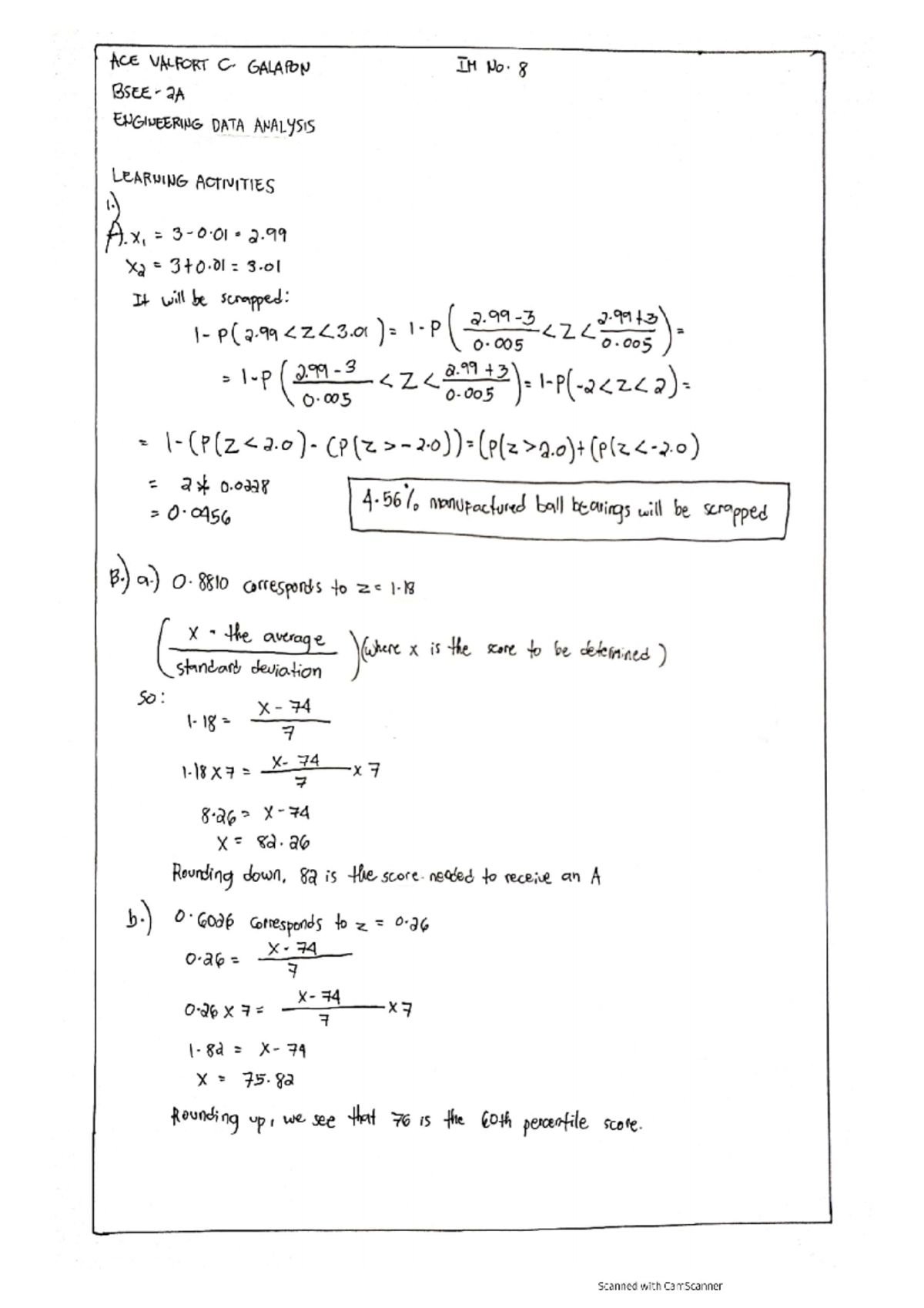 EDA 7 - Activities and Assignment in Engineering Data Analysis BSEE 2 ...
