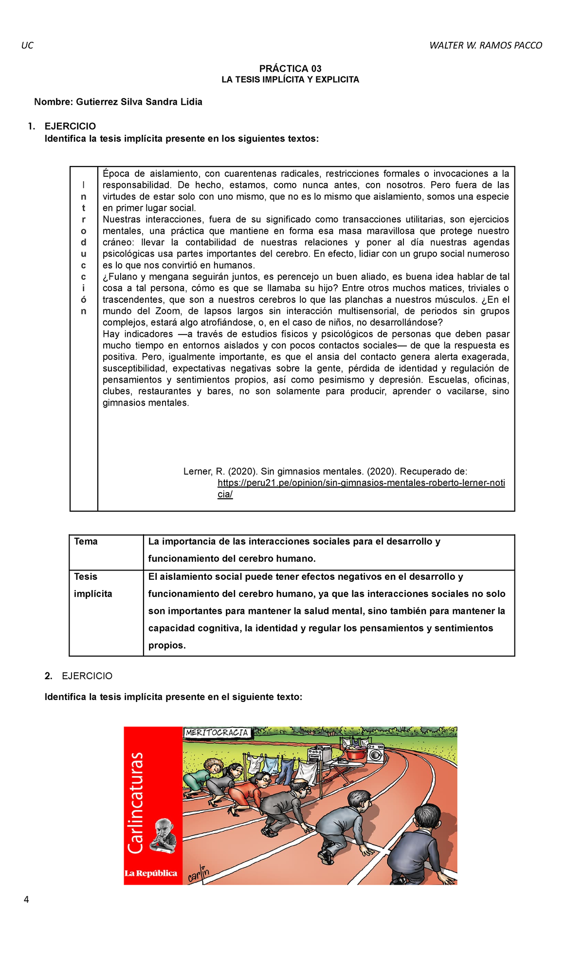 Práctica 03 - LA Tesis Implícita Y Explicita Final 2023 - PRÁCTICA 03 ...