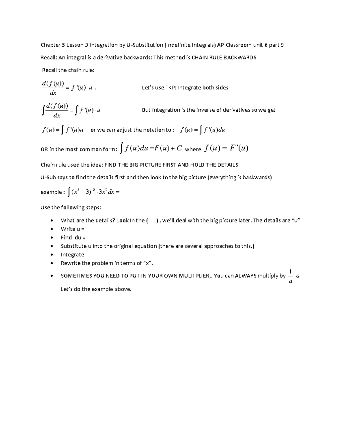 Chapter 5 Lesson 3 AP classroom unit 6 sec 9 - Chapter 5 Lesson 3 ...