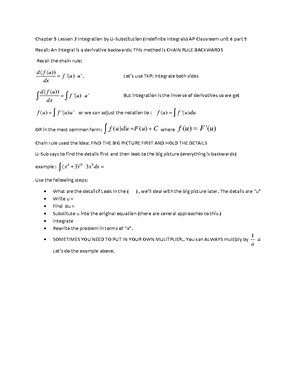 Chapter 8 lesson 1 Differential Equations Introduction - Chapter 8 ...