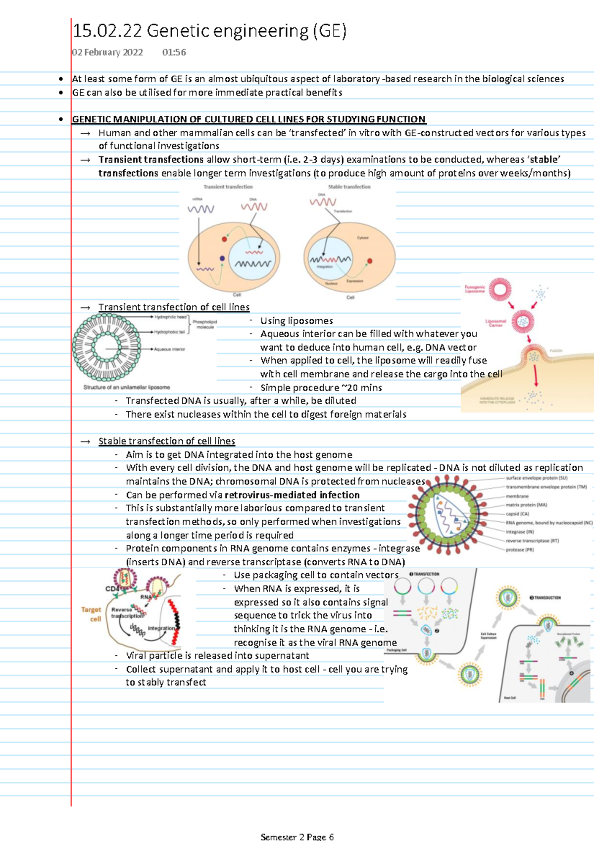 Lecture 3 - Genetic Engineering - At least some form of GE is an almost ...