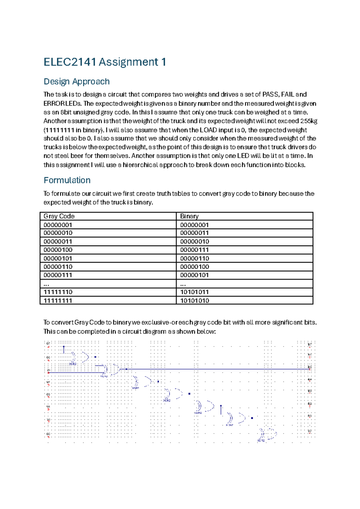 Elec2141 Assignment 1 - yessss dddddddddd - ELEC2141 Assignment 1 ...