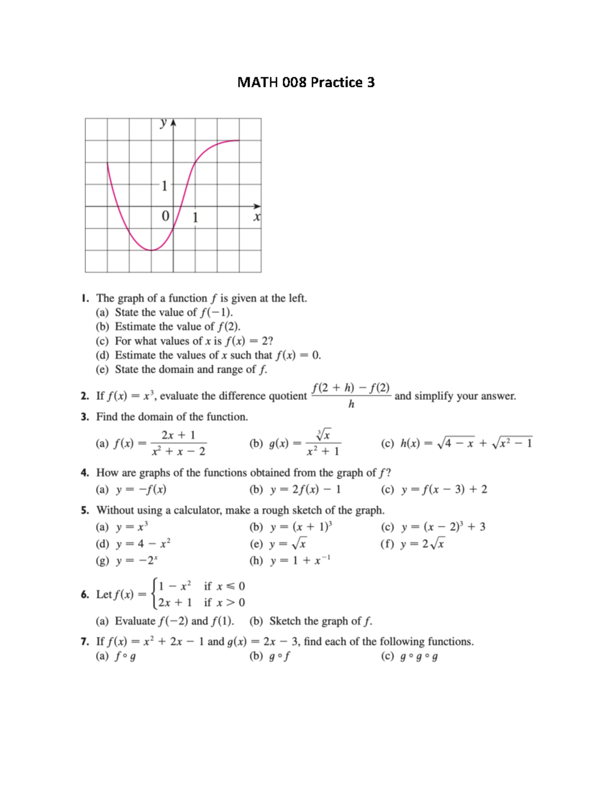 MATH 008 Practice 3 - MATH 008 - MATH 008 Practice - Studocu