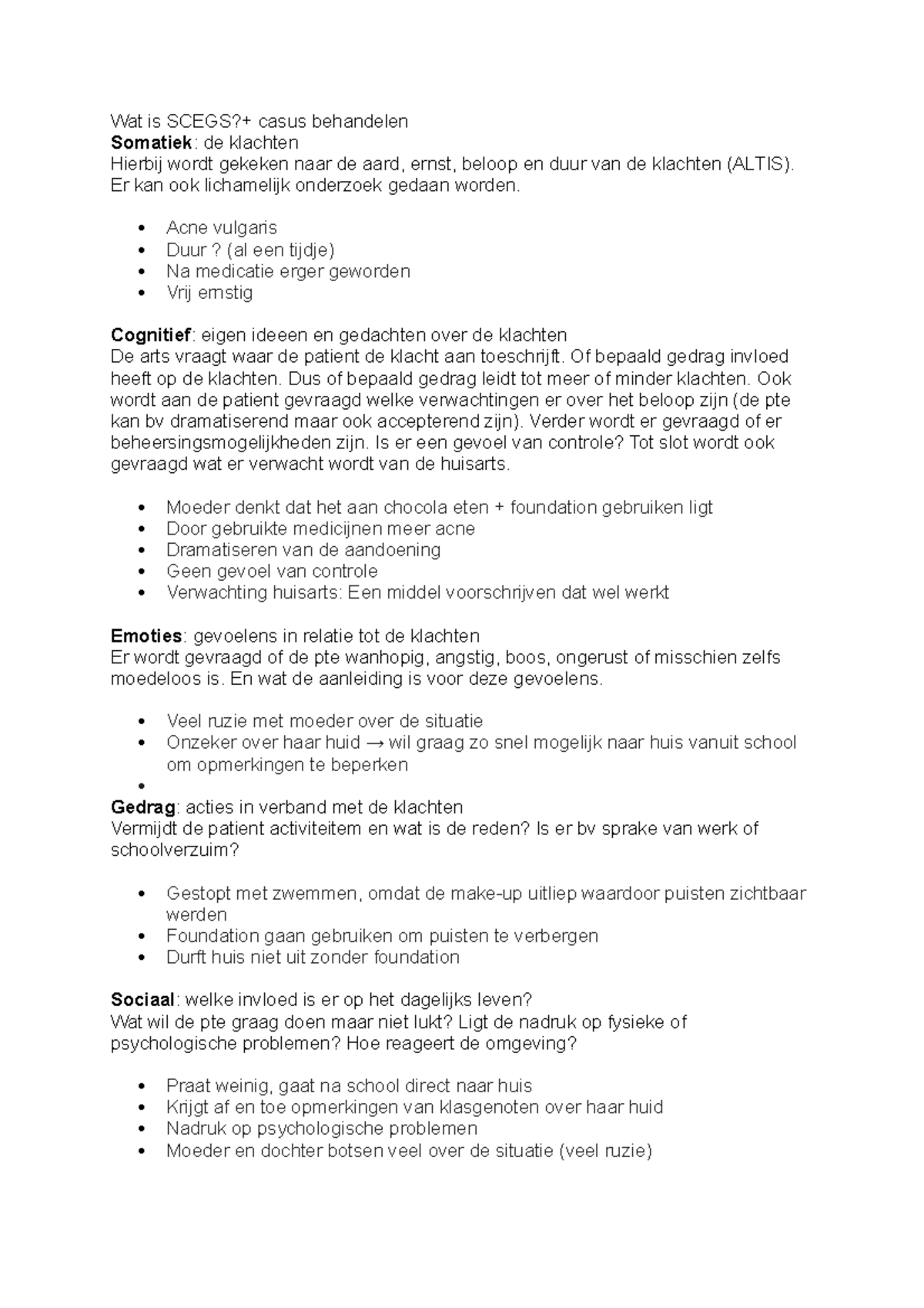 Wat is Scegs - Wat is SCEGS?+ casus behandelen Somatiek : de klachten ...