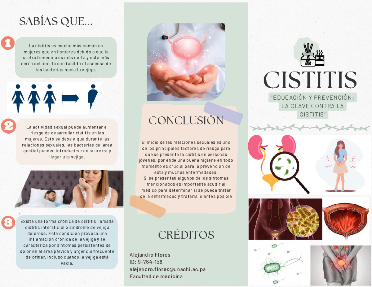 Cistitis triptico - CISTITIS "EDUCACIÓN Y PREVENCIÓN: LA CLAVE CONTRA ...
