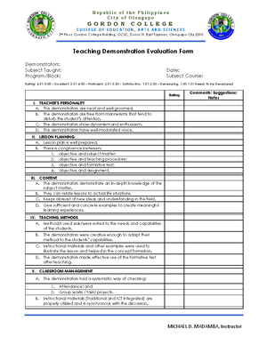 DLP #1 - Detailed lesson plan - Olongapo City Sports Complex, East ...