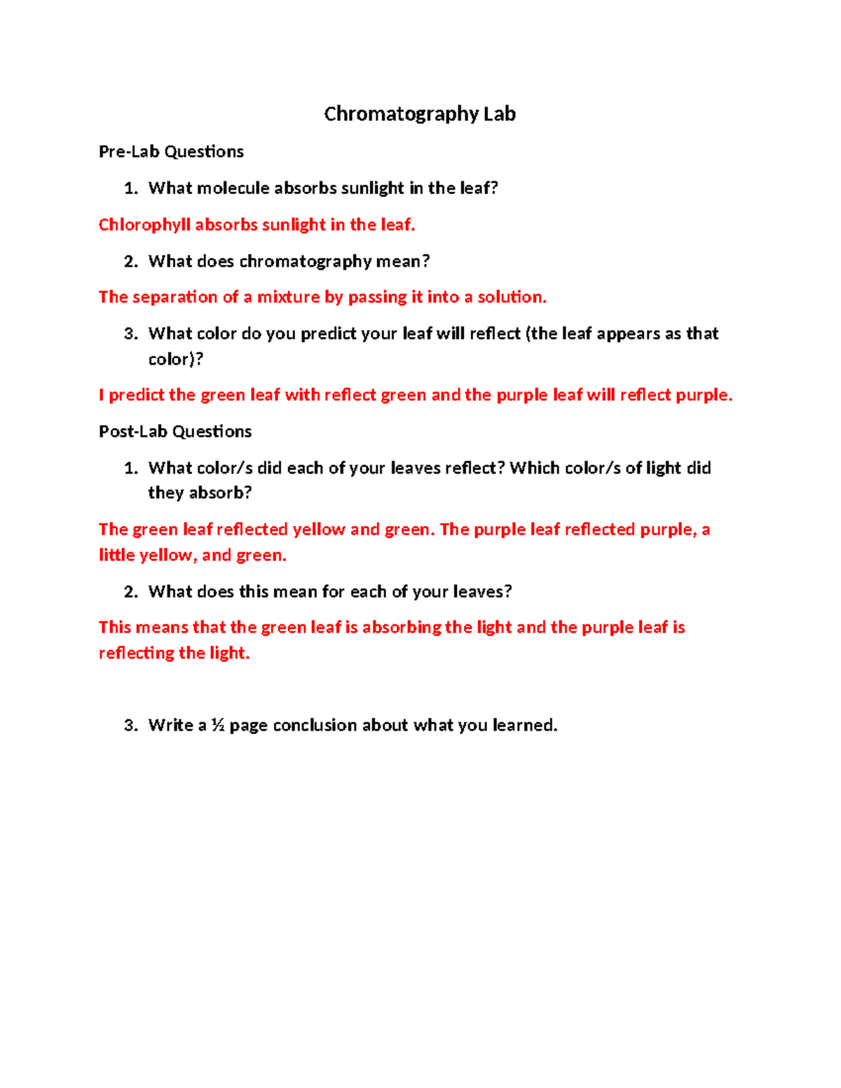 jgjnkadjfnadlkjfndkjfnsdkjfdnsk - Chromatography Lab Pre-Lab Questions ...