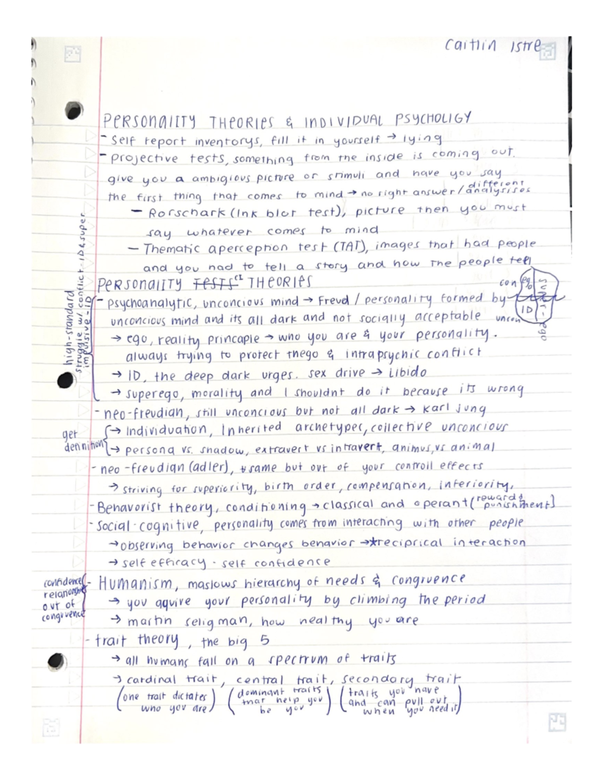 Development and personality notes - Studocu