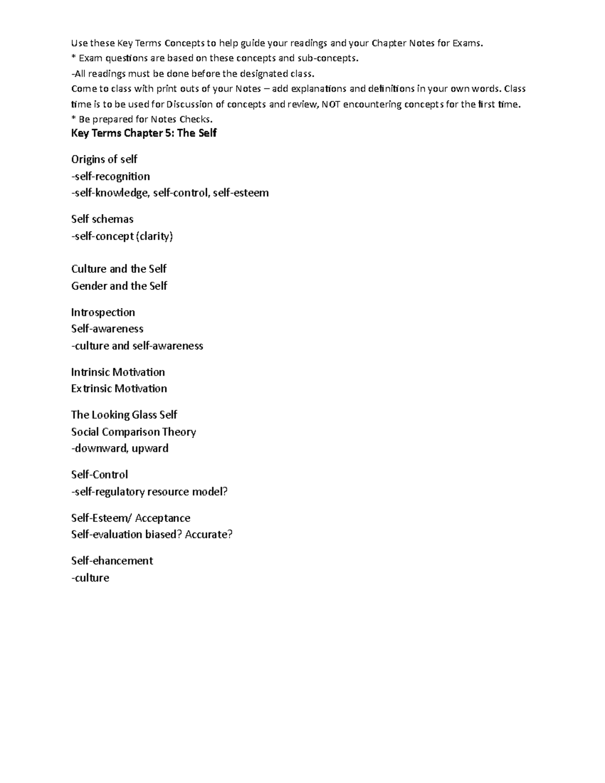 Key Terms Chapter 5 - notes - Use these Key Terms Concepts to help ...