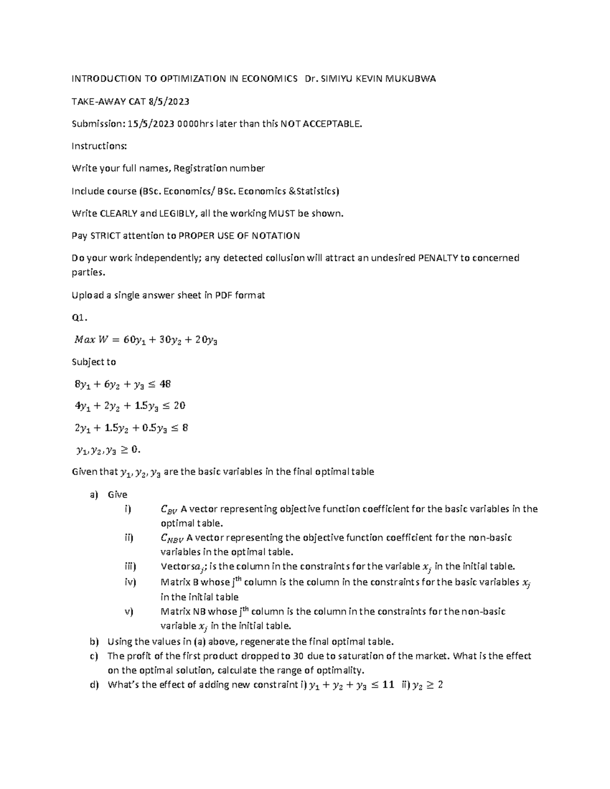 UON-2 - practice materials from course work. - INTRODUCTION TO ...