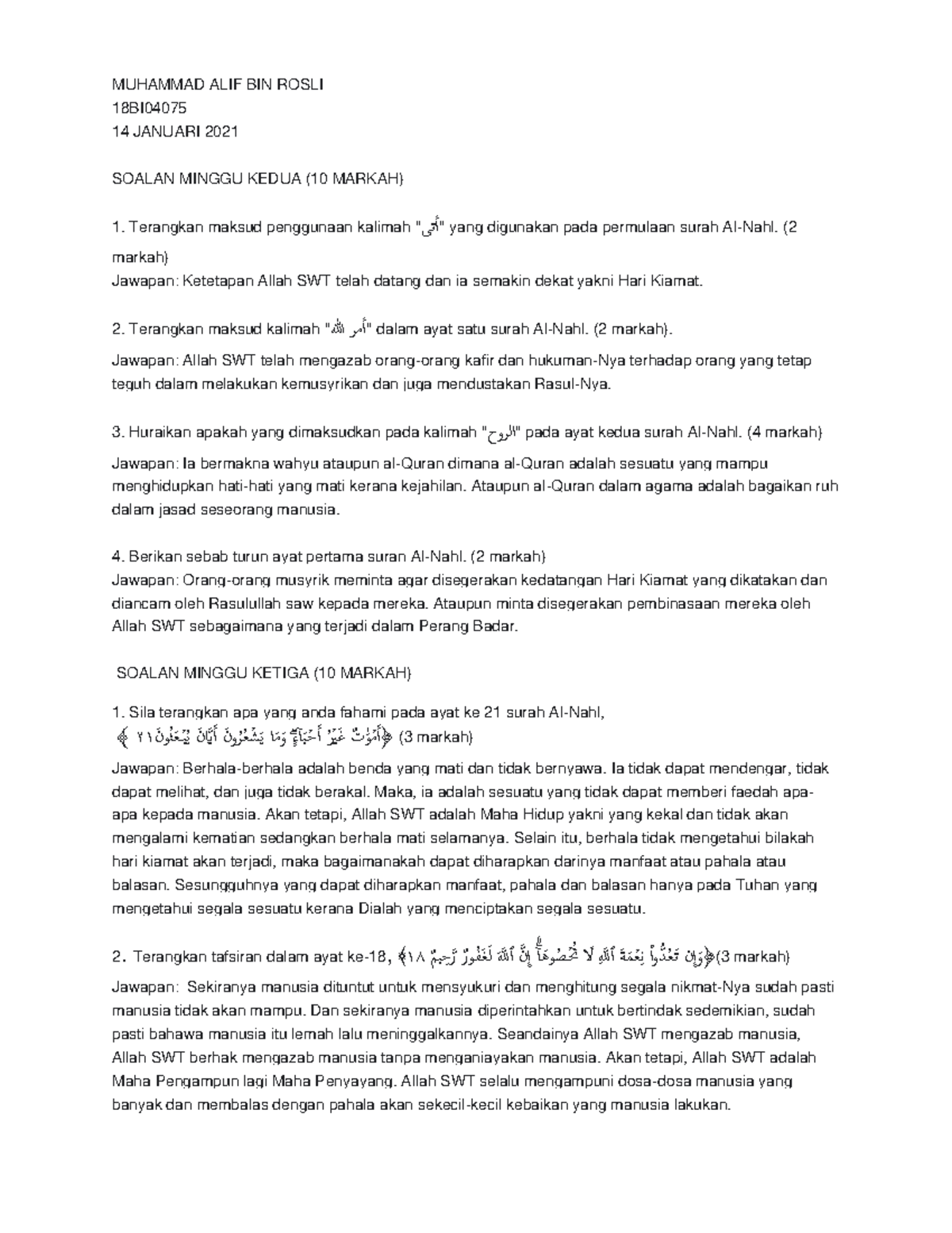 Soalan M2 M3 - ...... - MUHAMMAD ALIF BIN ROSLI 18BI 14 JANUARI 2021 ...
