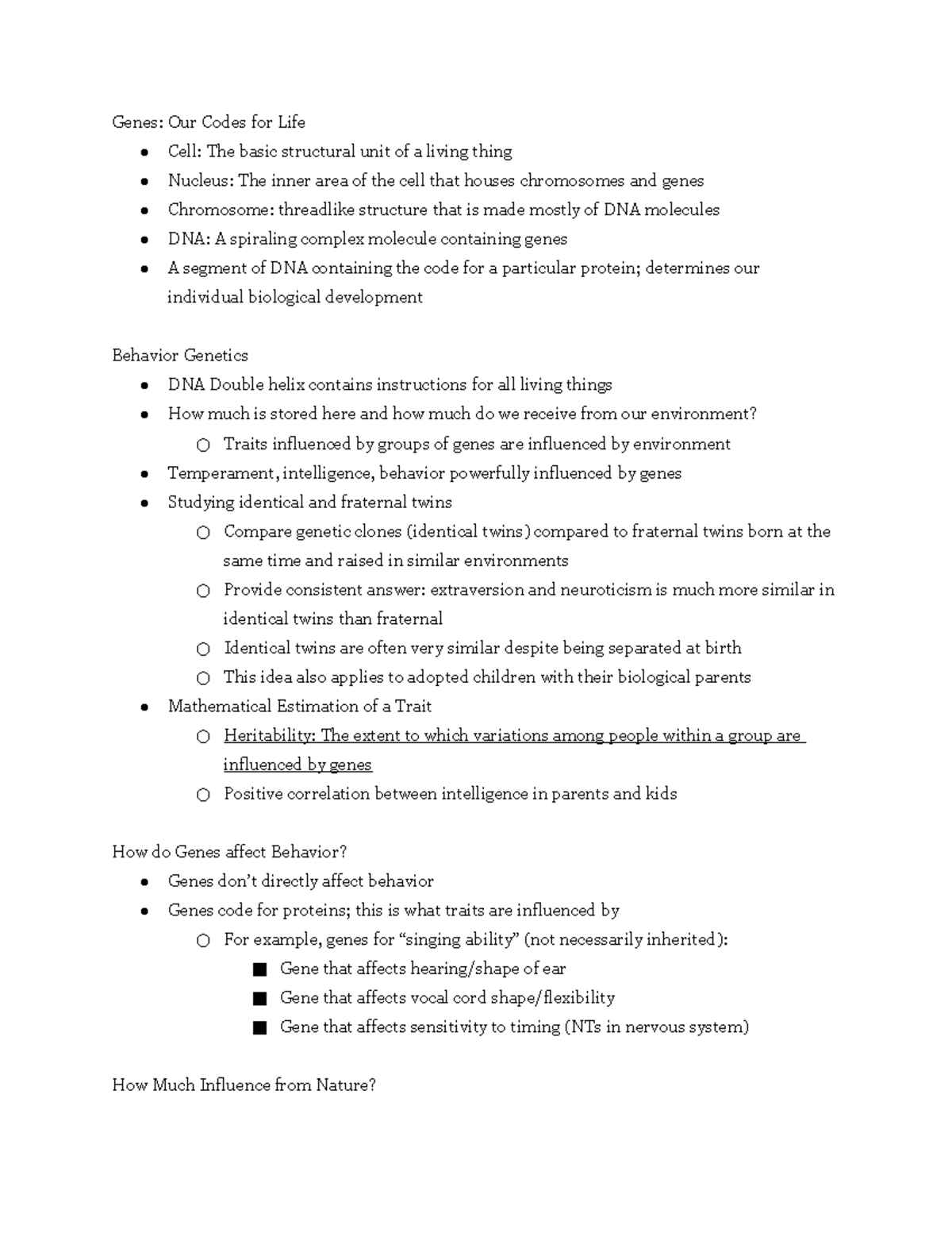 Psych 9 22 22 - Lecture notes based on the lectures and textbook ...